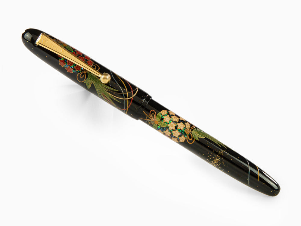 Namiki Yukari Kusu Dama Fountain Pen, Maki-e, Gold trim, FN-10M-KU ...