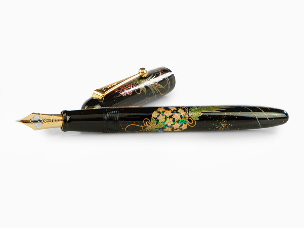 Namiki Yukari Kusu Dama Fountain Pen, Maki-e, Gold trim, FN-10M-KU ...